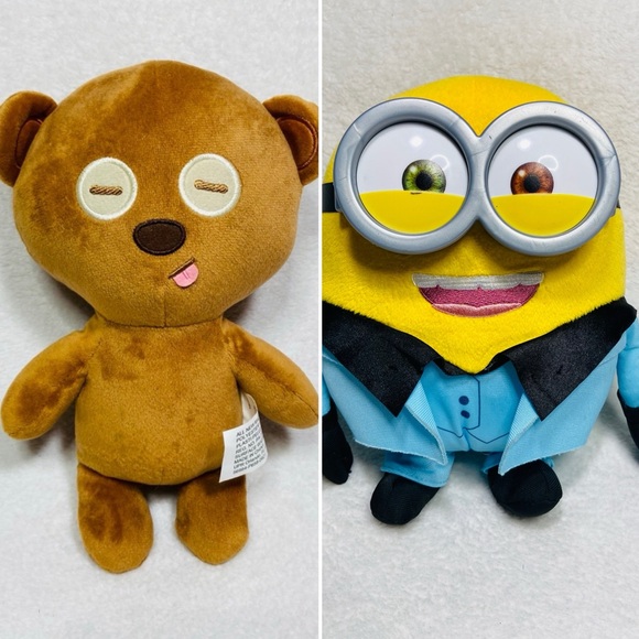 Toys | 9 Despicable Me Minions Bobs Teddy Bear Tim Plush Universal ...